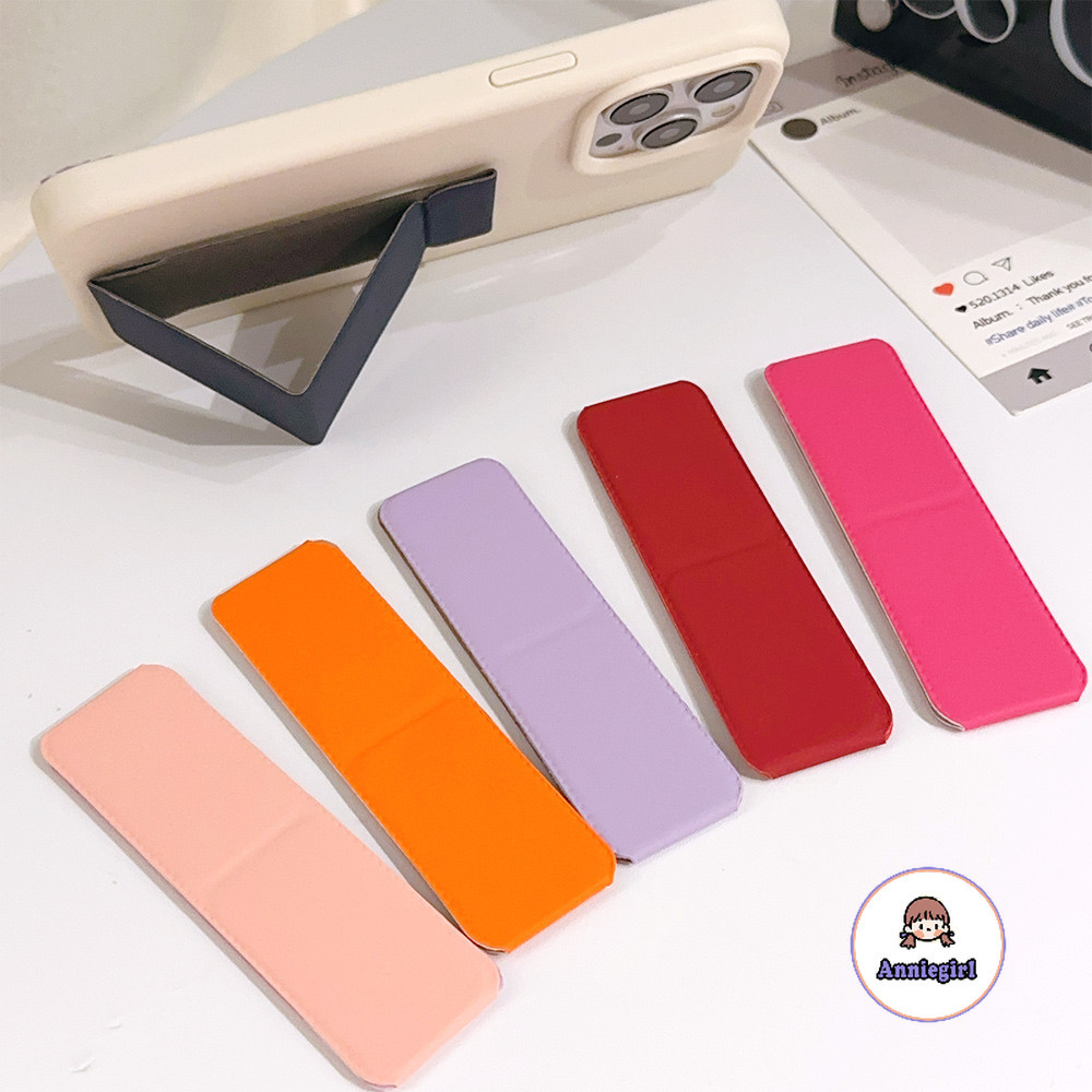 Simple สีทึบ Push Pull Holder สําหรับโทรศัพท์มือถือ INS Desktop Grip ...