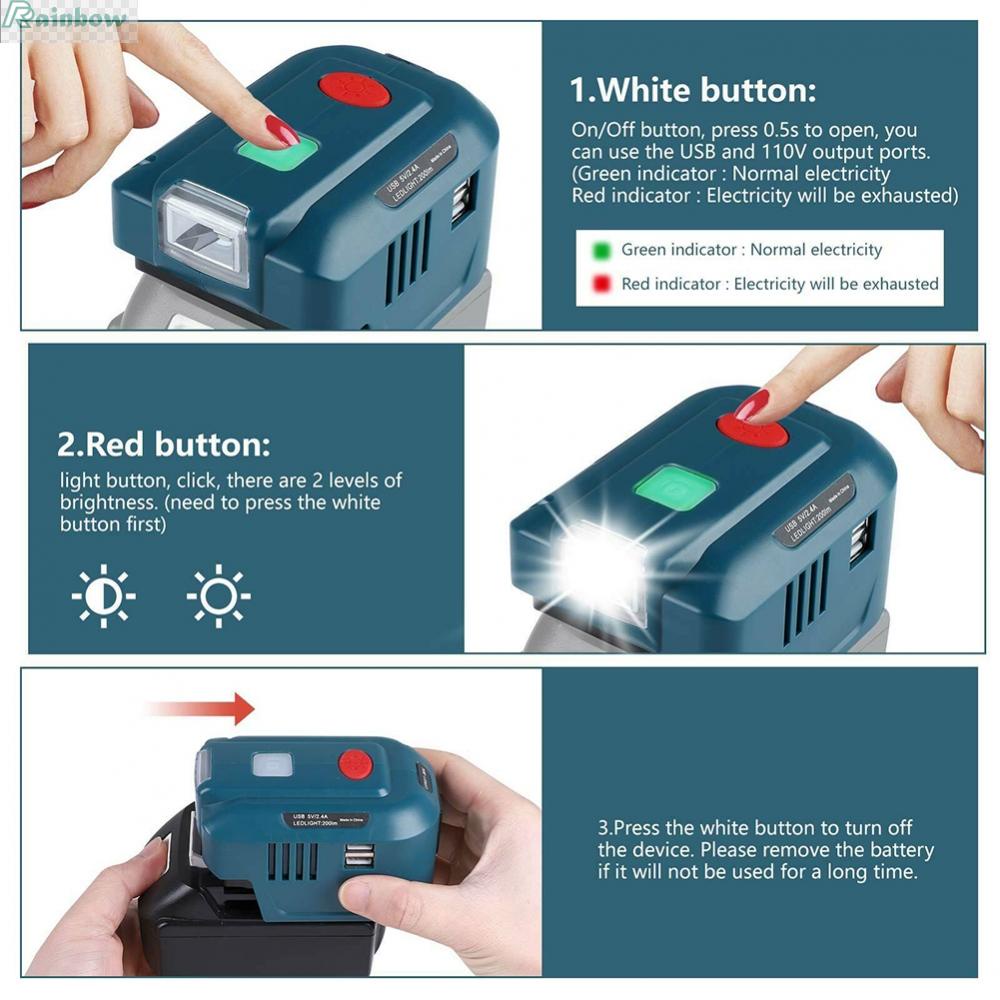 อินเวอร์เตอร์พาวเวอร์ซัพพลาย อเนกประสงค์ 18V 150W ชาร์จ USB สําหรับออกนอกบ้าน | Shopee Thailand