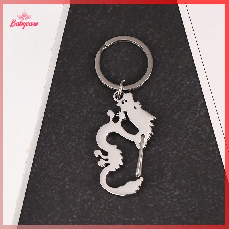 Byce> พวงกุญแจสเตนเลส จี้รูปมังกร สไตล์จีน สร้างสรรค์ 2024 1 ชิ้น ...