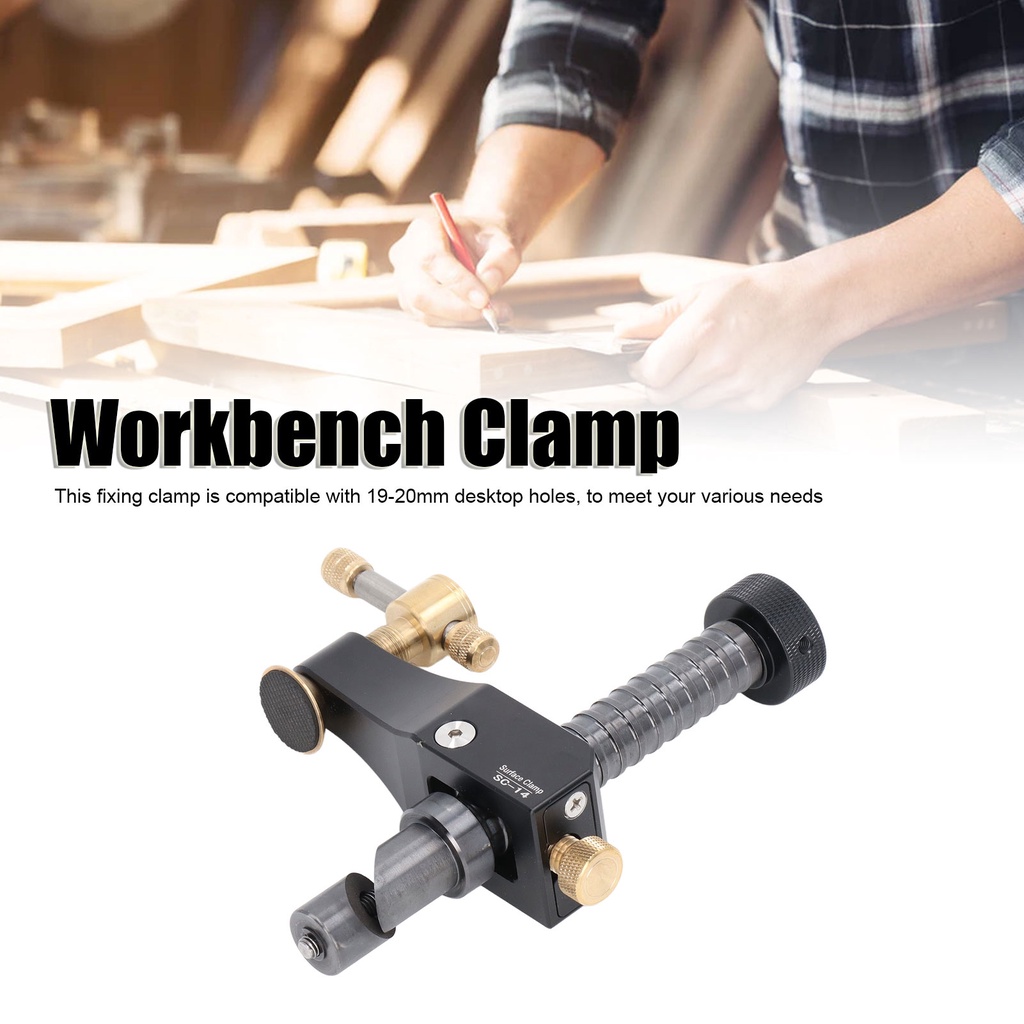 SaTine Workbench CLAMP แบบพกพากด Fixing ไม้ทนทานถือเครื่องมือ FIXED ...