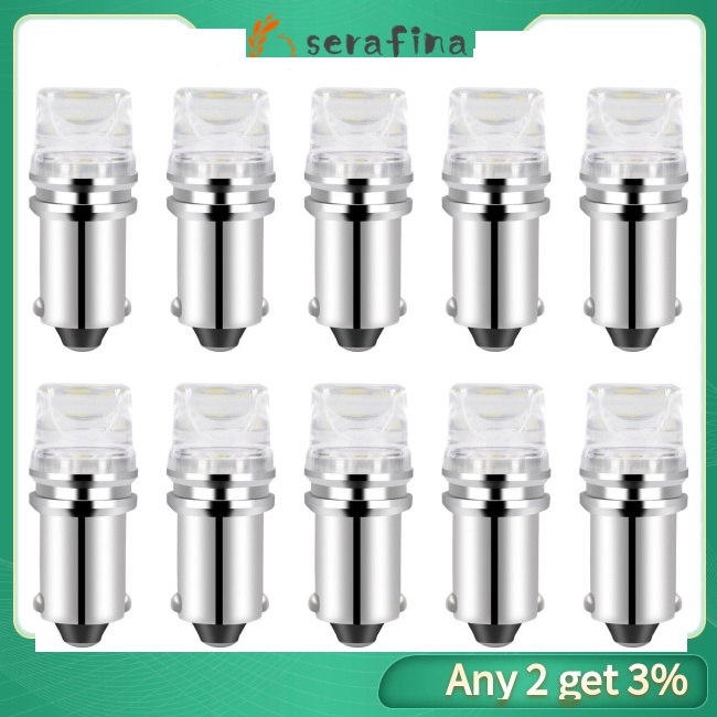 Rf ชุดหลอดไฟ LED BA9S 2835 3SMD 12V 300LM 6000K สว่างมาก 10 แพ็ก | Shopee Thailand