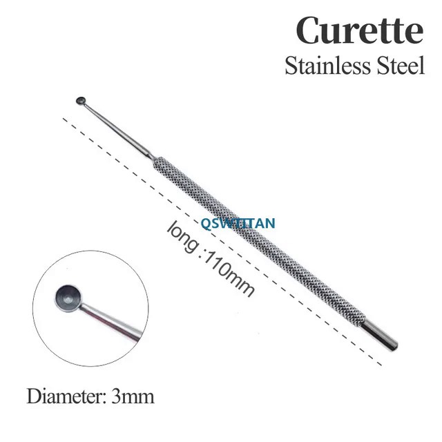 Titanium/Stainless Steel Chalazion Curette Micro ophthalmic Eye ...