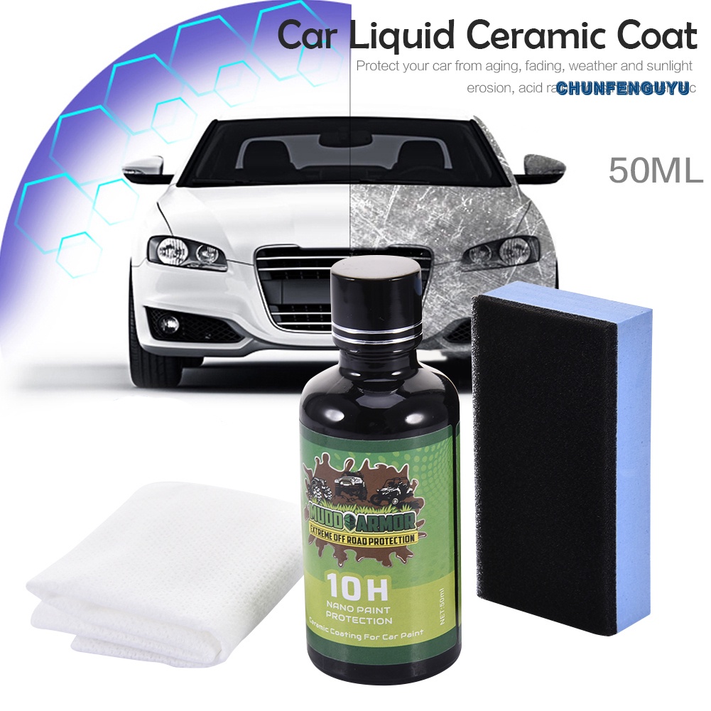 [CFGY]ARMOR น้ํายาเคลือบเซรามิก ป้องกันรอยขีดข่วน 50 มล. 10H สําหรับ ...