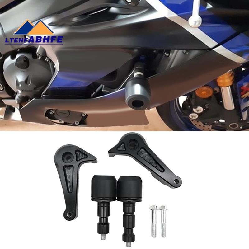 รถจักรยานยนต์อลูมิเนียมอัลลอยด์ Falling กรอบป้องกัน Slider Crash Pad ...