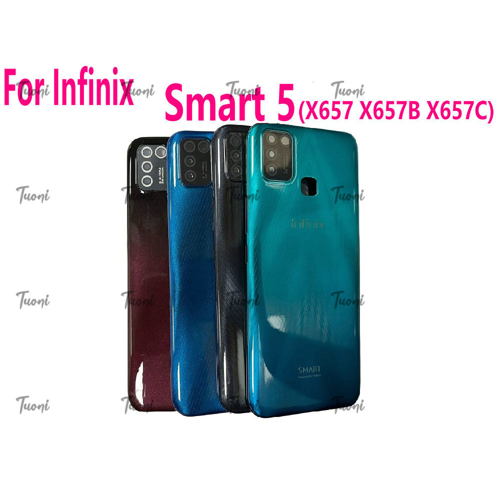 ฝาหลังแบตเตอรี่สําหรับ Infinix Smart 5 X657 X657B X657C ด้านหลังประตู ...