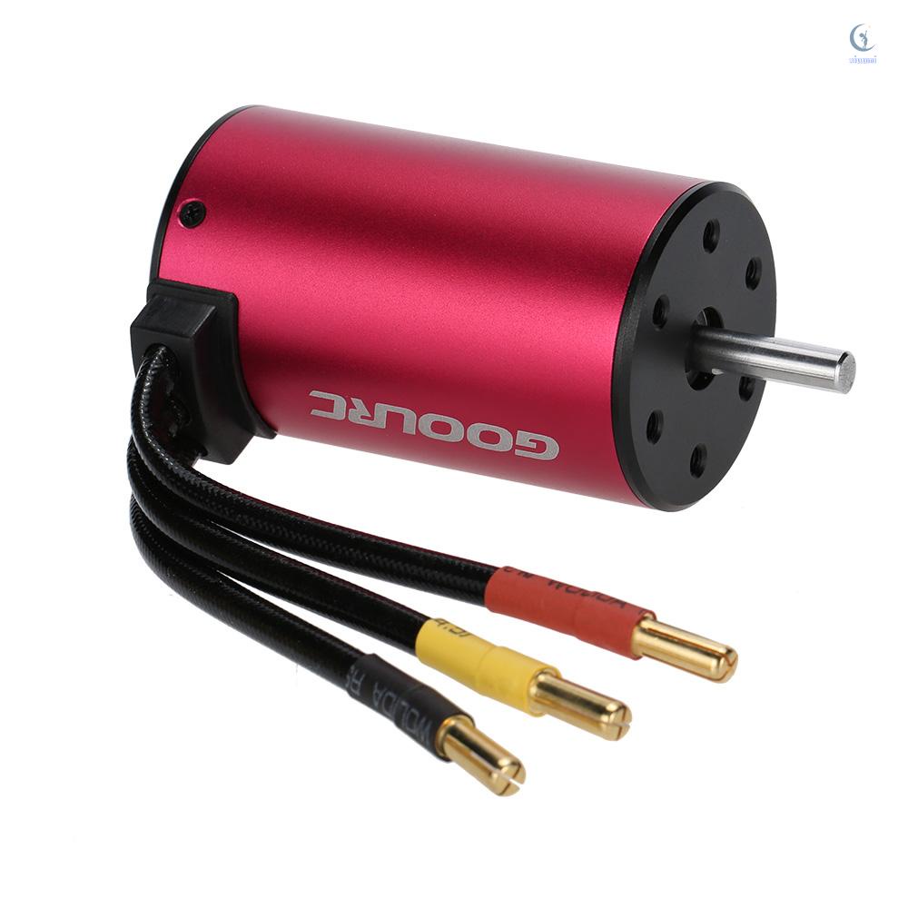 Goolrc S3660 3300KV มอเตอร์ไร้เซนเซอร์ 4 ขั้ว สําหรับรถบรรทุกบังคับ 1/ ...