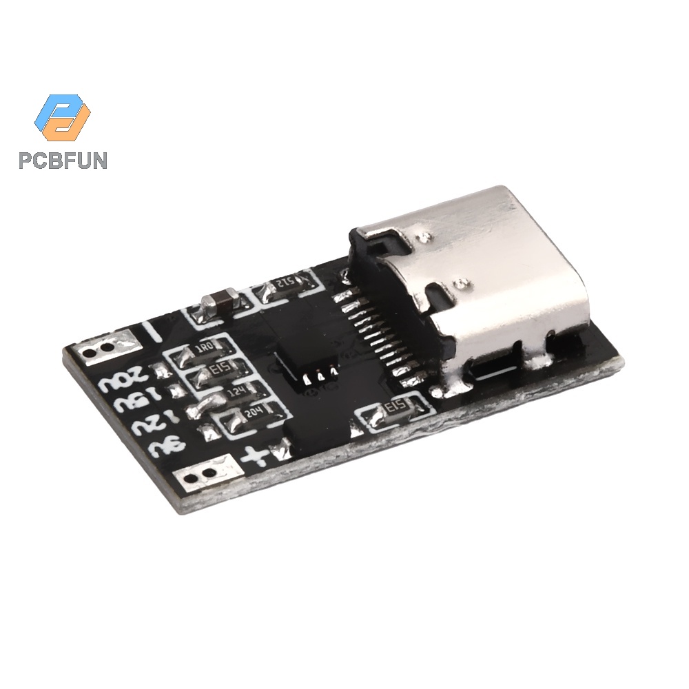 Pcbfun Pd3.0/qc3.0 บอร์ดโมดูลทริกเกอร์ชาร์จเร็ว Usb Type C | Shopee Thailand