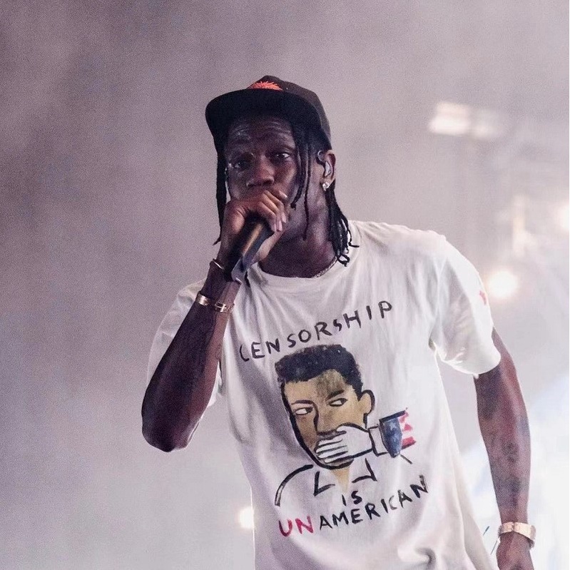 Vintage MTV 90s #Travis Scott #เสื้อยืดคอกลมแขนสั้นสำหรับผู้ชายและ ...