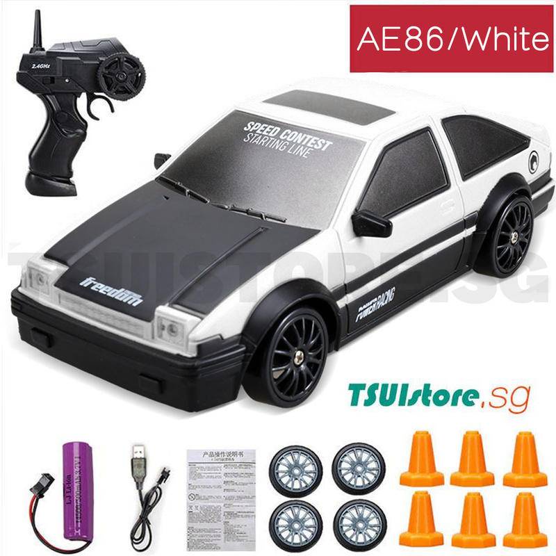 โมเดลรถแข่งบังคับ AE86 4WD RC GTR ความเร็วสูง พร้อมรีโมตคอนโทรล ของเล่น ...