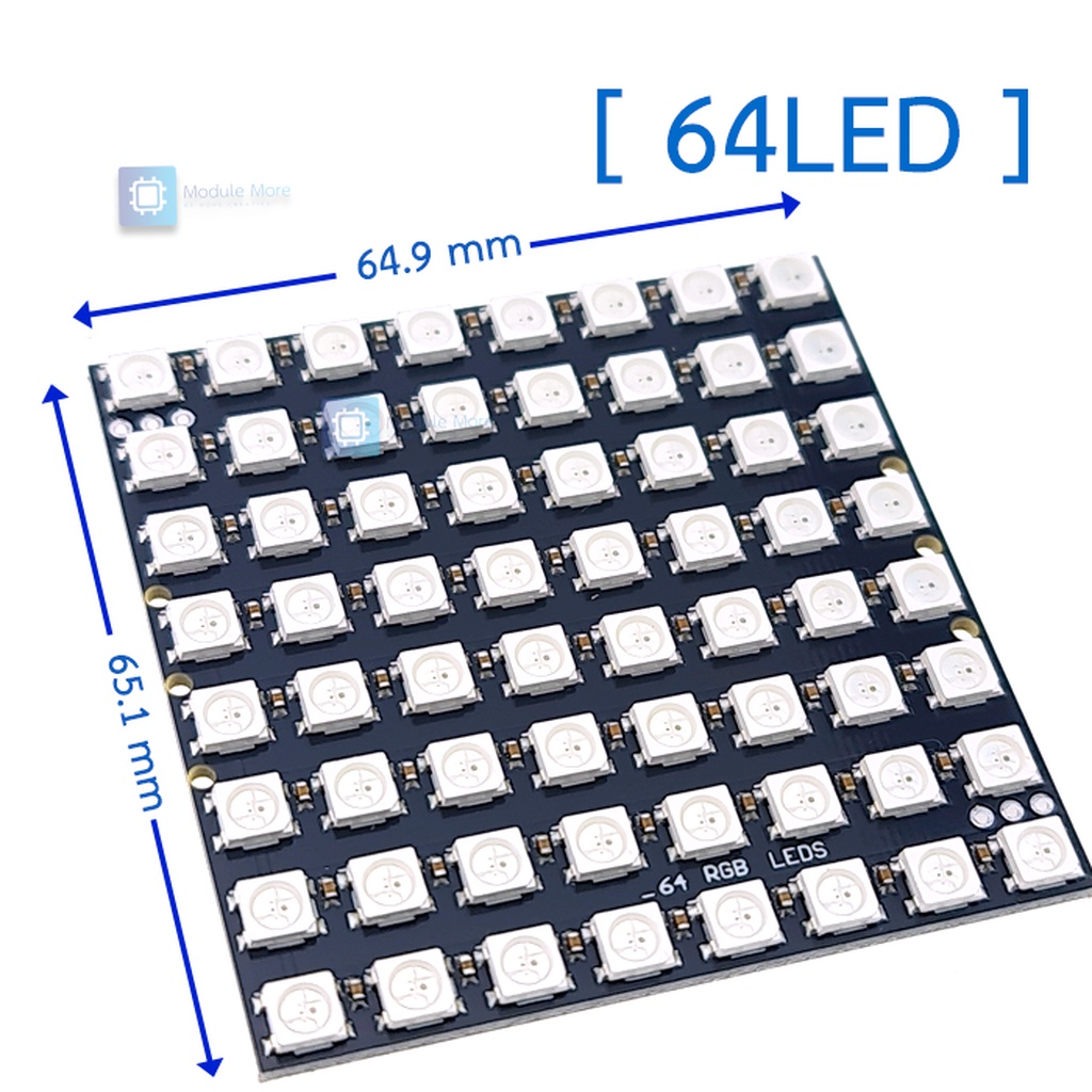 แผงไฟ NeoPixel Matrix 5V WS2812 5050 RGB LED built-in full-color drive ...