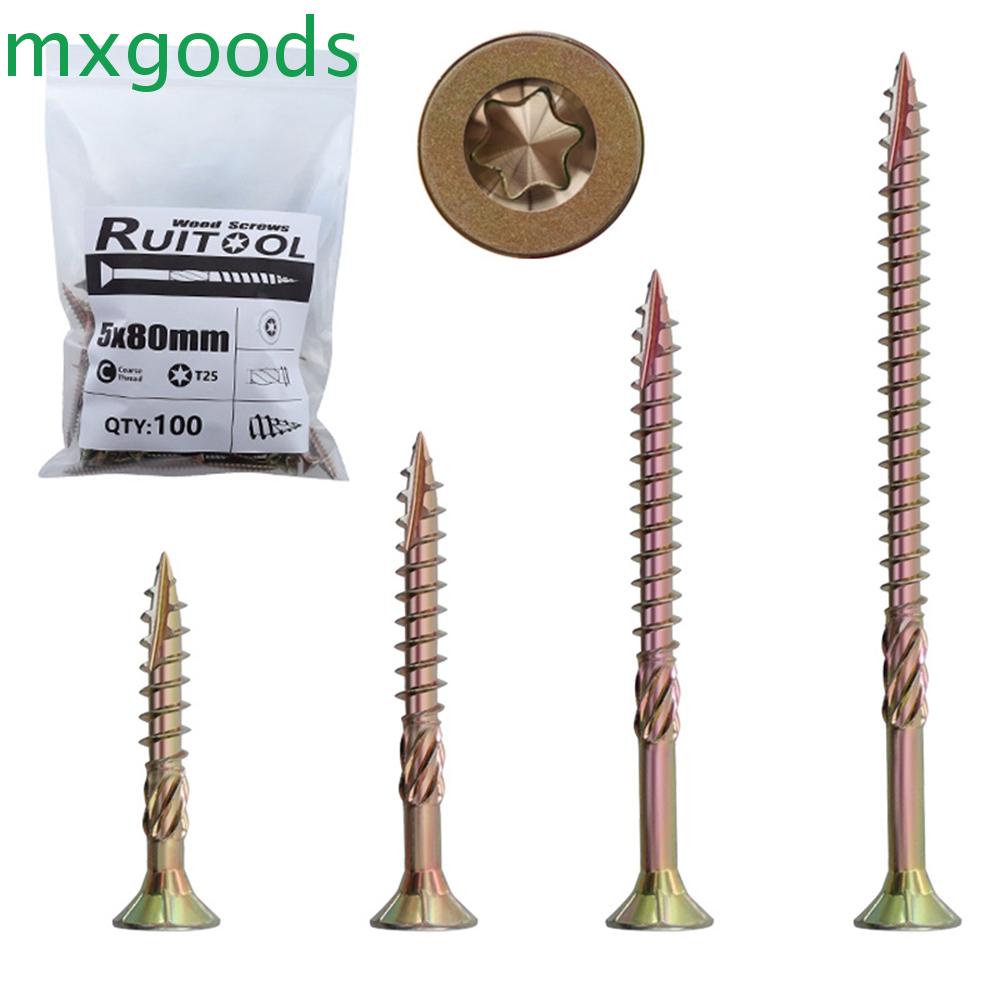 Mxgoods สกรู Torx 100 ชิ้น สําหรับงานไม้ โลหะ รั้ว | Shopee Thailand