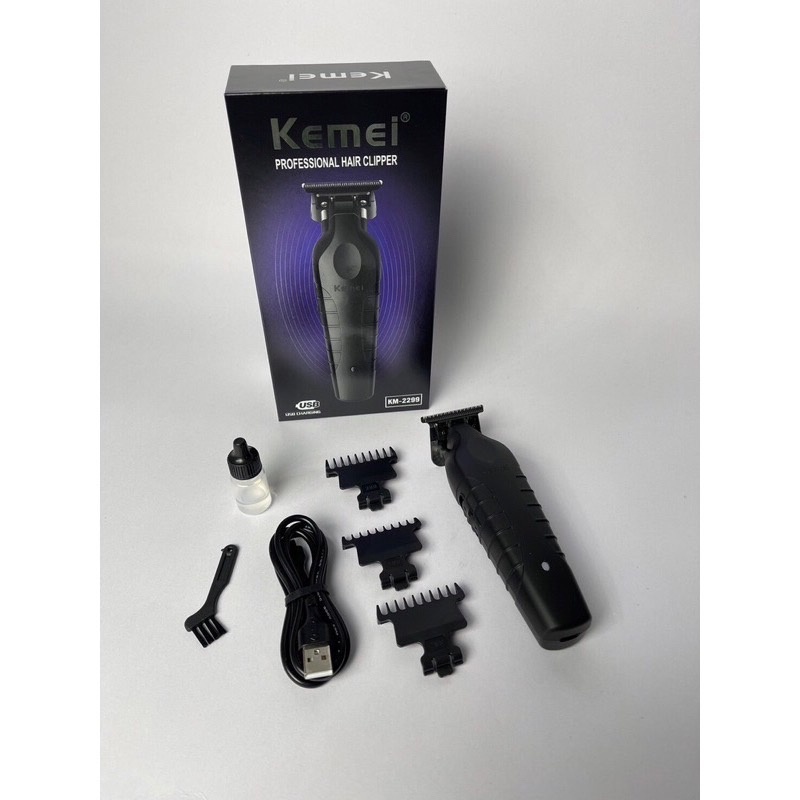 Kemei KM-2299 ไร้สาย เครื่องตัดผมชาร์จไฟฟ้า ผู้ชาย ปัตตาเลี่ยน มืออาชีพ ...