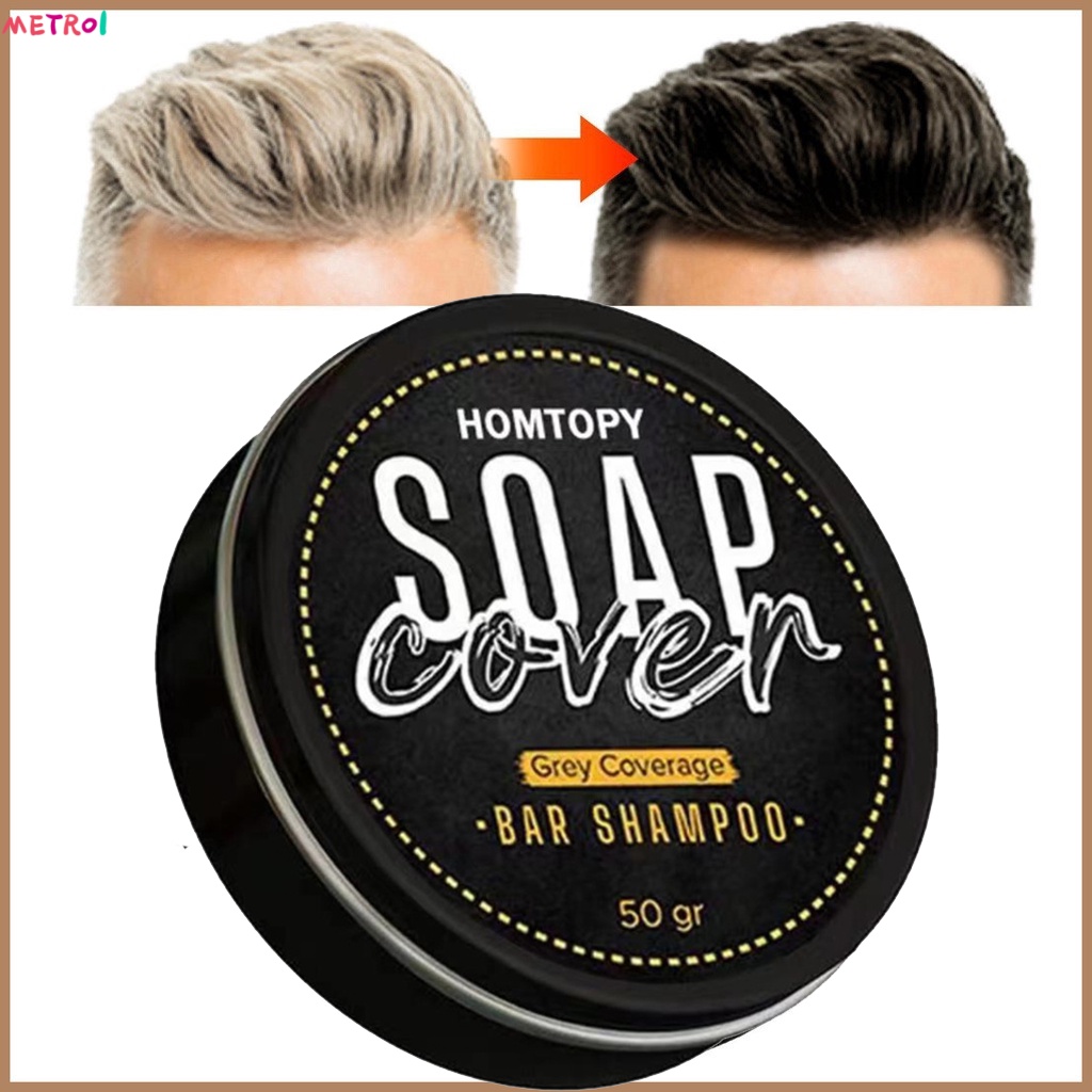 Homtopy แชมพูบาร์สำหรับผมสีเทา Repair และ Moisturizer Mane สีเทา ...