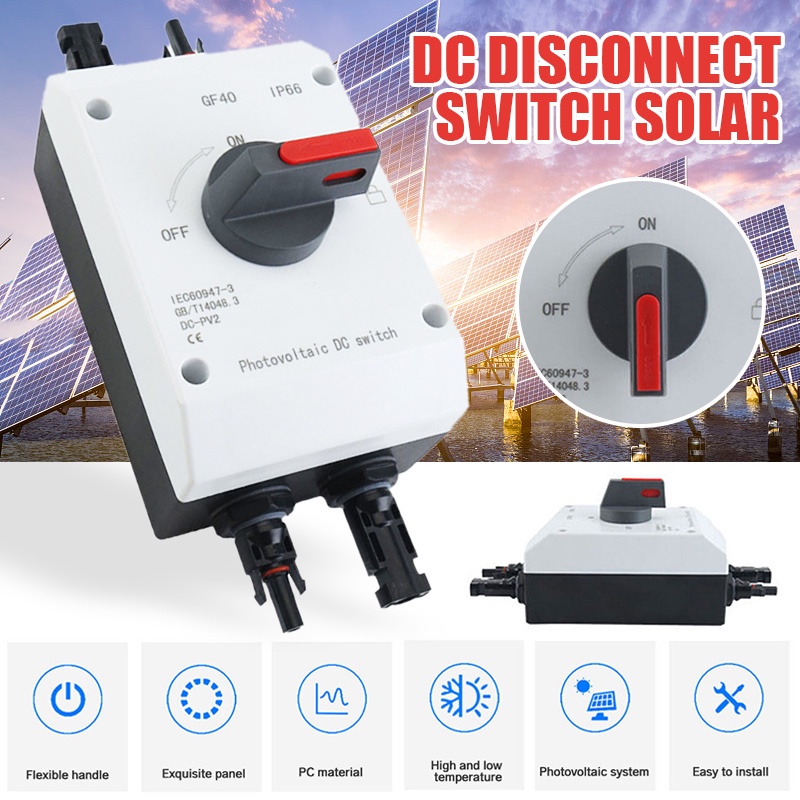 New DC Disconnect Switch Solar PV Changeover Switch Release Switch 4P 32A 1000V | Shopee Thailand