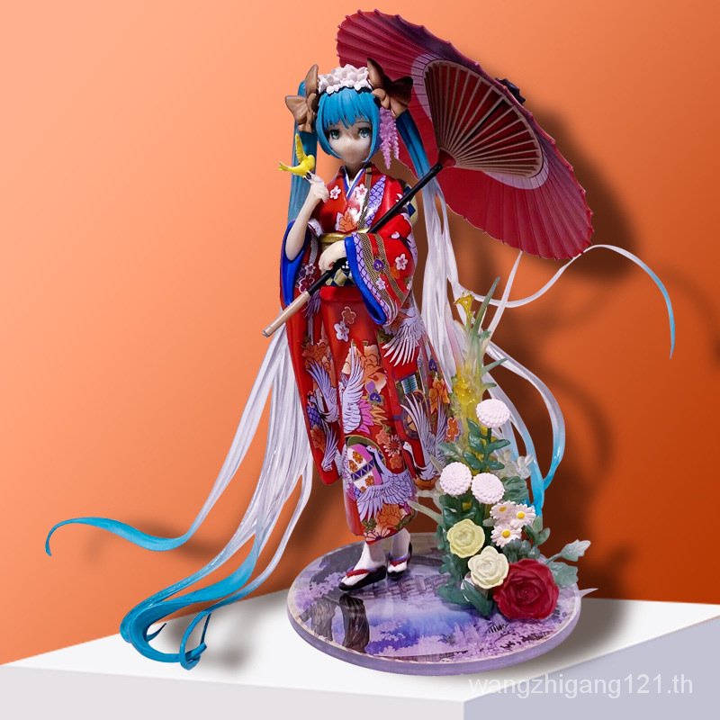 New initial sound future mid-autumn deep sea color clothes and kimono ...