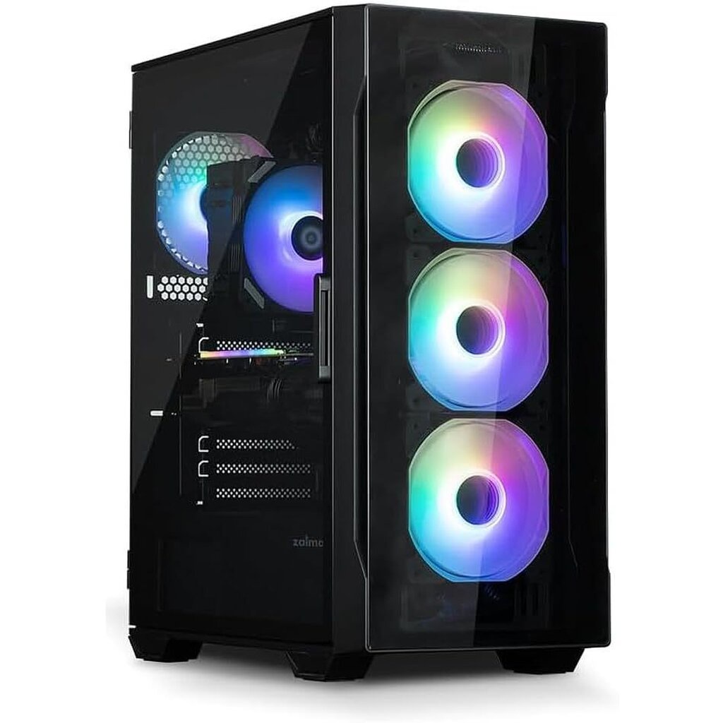 ZALMAN i3 Neo TG Black ARGB With x4 ARGB PWM Fan Mid-Tower ATX Case ...