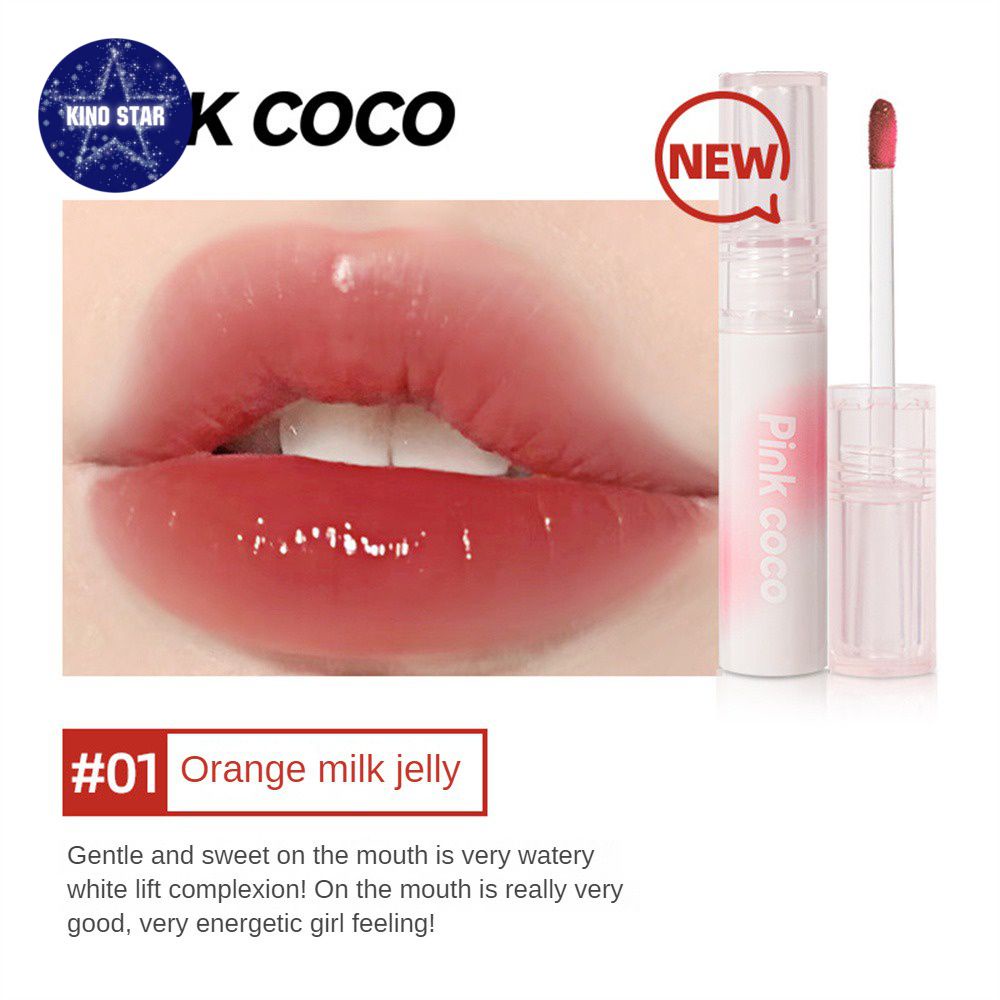 PINKCOCO Lips Iced Tea Moisturizing Lip Glaze กันน้ำและลิปสติกติดทนนาน ...