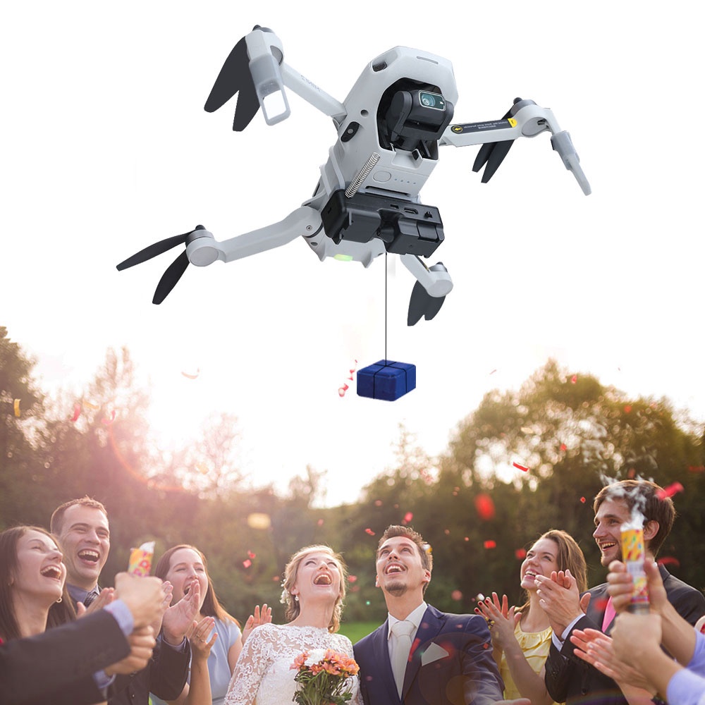 Air Dropping System ขนส่ง Release Thrower อุปกรณ์ Payload Delivery Airdropper สําหรับ DJI Mavic ...