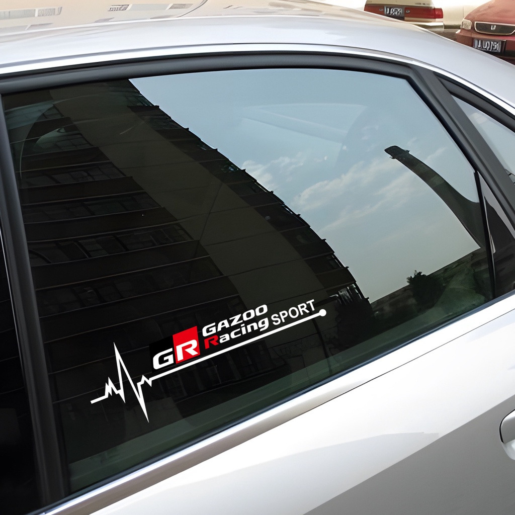 GR STICKER สติกเกอร์ไวนิล สะท้อนแสง ลายตัวอักษร ใบเสร็จ ติดกระจกหน้า ...