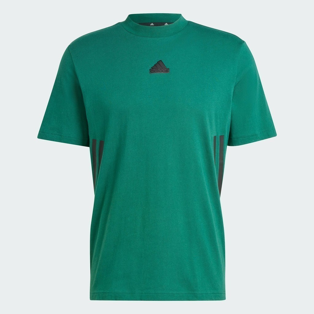 adidas Lifestyle Future Icons 3-Stripes Tee Men Green IY7734 | Shopee ...