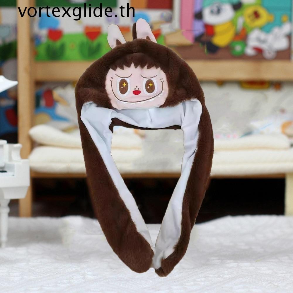 Vortexglide Labubu Jumping Up Cap, Luminous Rabbit Labubu Ear Moving ...
