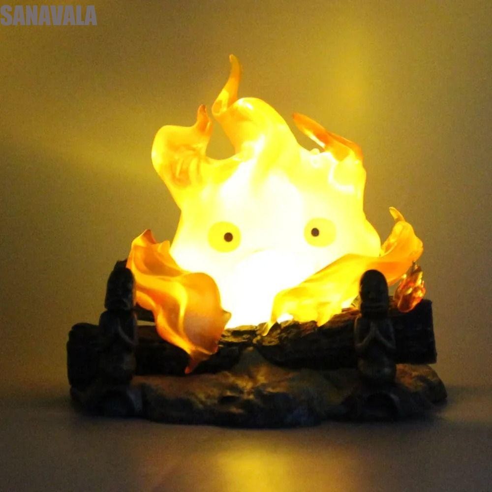 Sanavala Calcifer Action Figure, อะนิเมะตัวละครโคมไฟหายใจ Calcifer ...