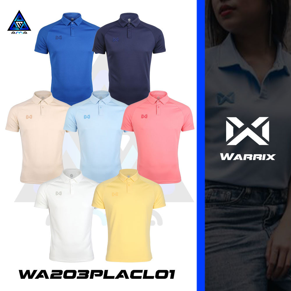 Sport WARRIX รุ่น VIBES รหัส WA-203PLACL01 วาริกซ์ เสื้อโปโลชายและหญิง ของแท้100% | Shopee Thailand