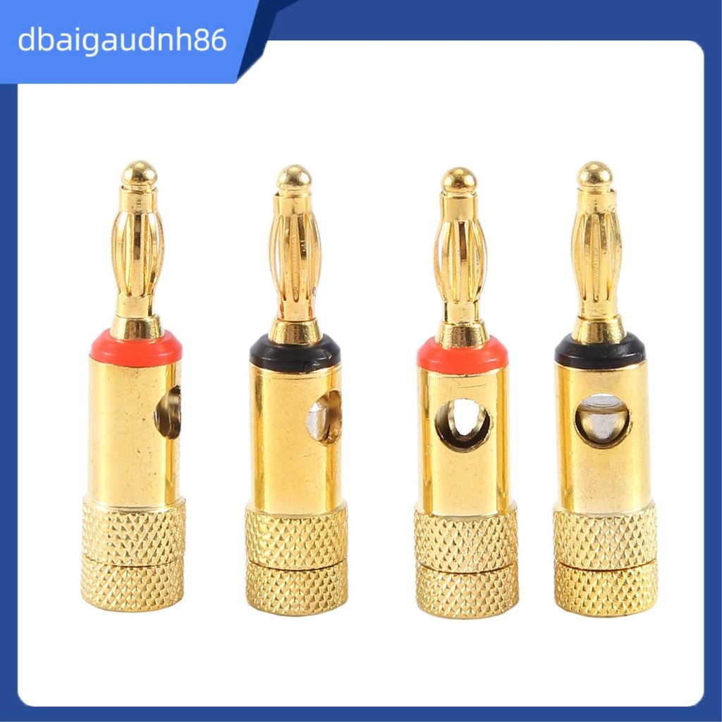 READY Stock ปลั๊กกล้วยชุบทอง 2 สีแดง 2 สีดํา 4 มม. 4 ชิ้น LL68-4BP1 ...