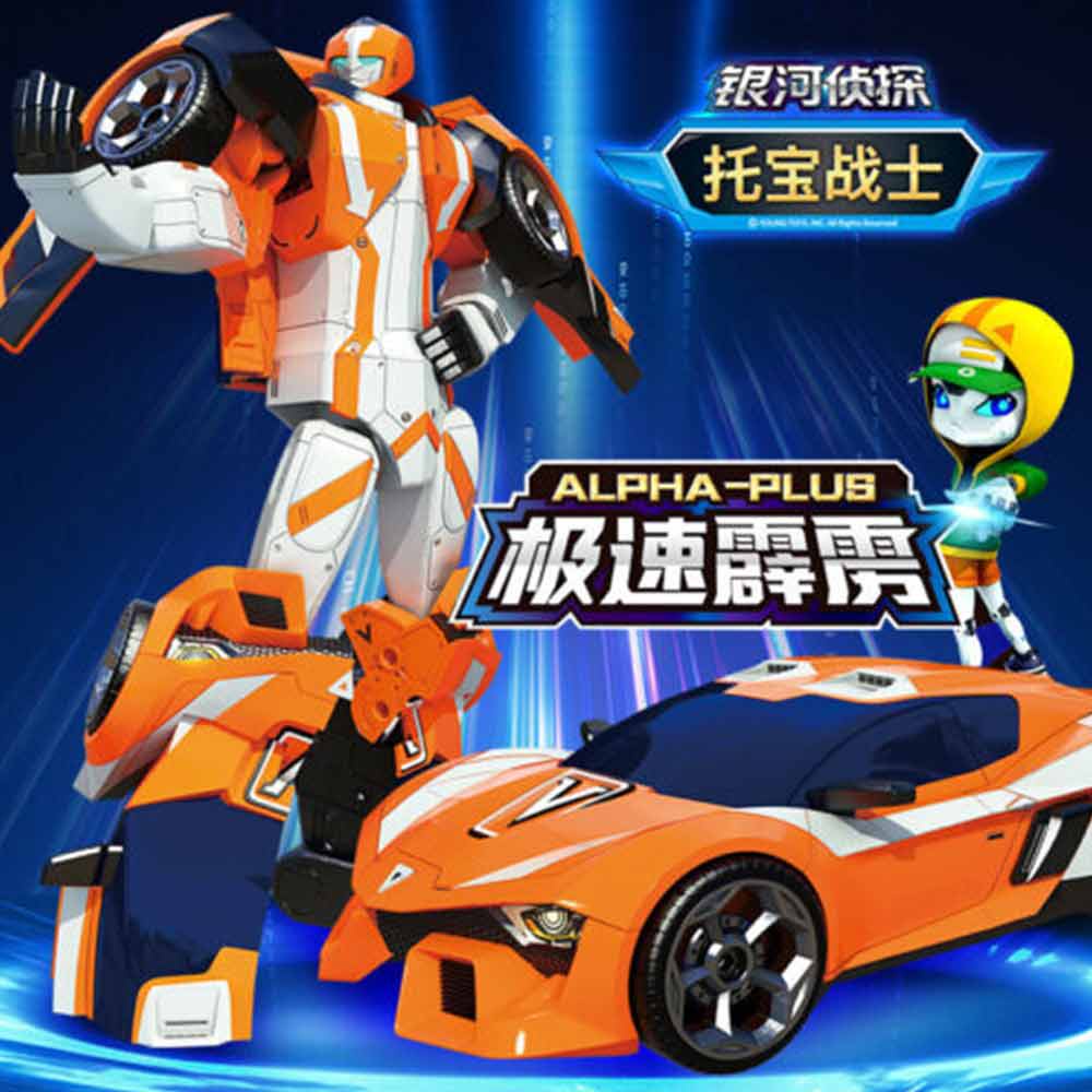 Tobot V Galaxy Detectives Alpha Plus Figure Vehicle Transformer Robot ...
