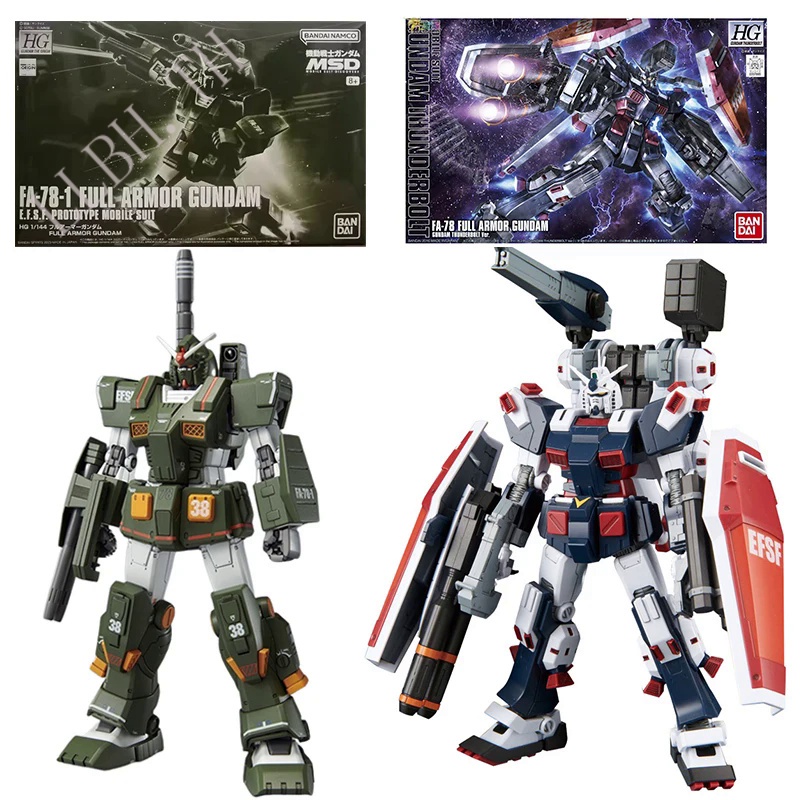 Bandai Gundam อะนิเมะ HG 1/144 FA-78-1 FULL ARMOR Gundam FA-78 THUNDERBOLT Ver. แอ็คชั่นโมเดลของ ...
