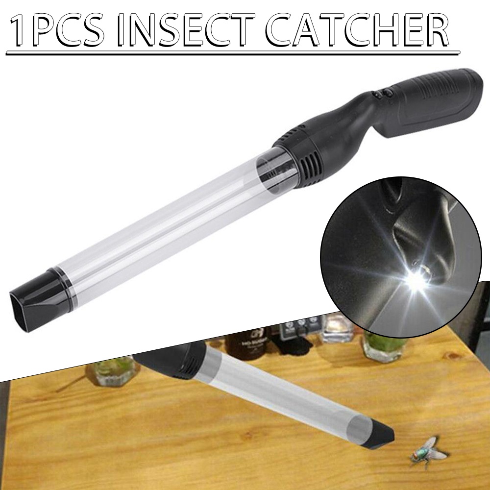 Vacuum Bug Catcher Spider and Insect Traps Handheld LED Flashlight ...
