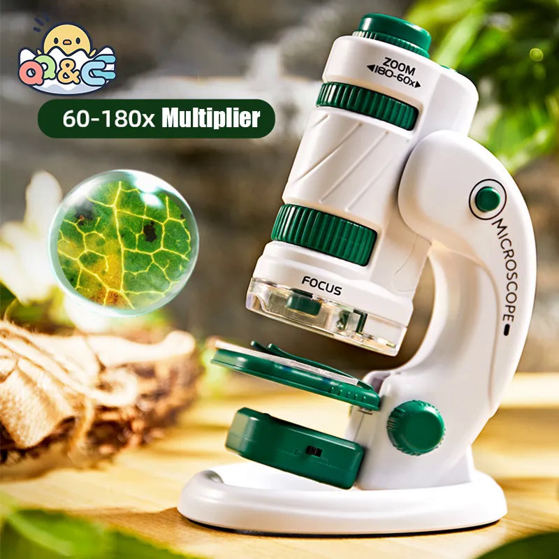 Kid Science Experiment Pocket Microscope Toy Kit 60-120x Educational ...