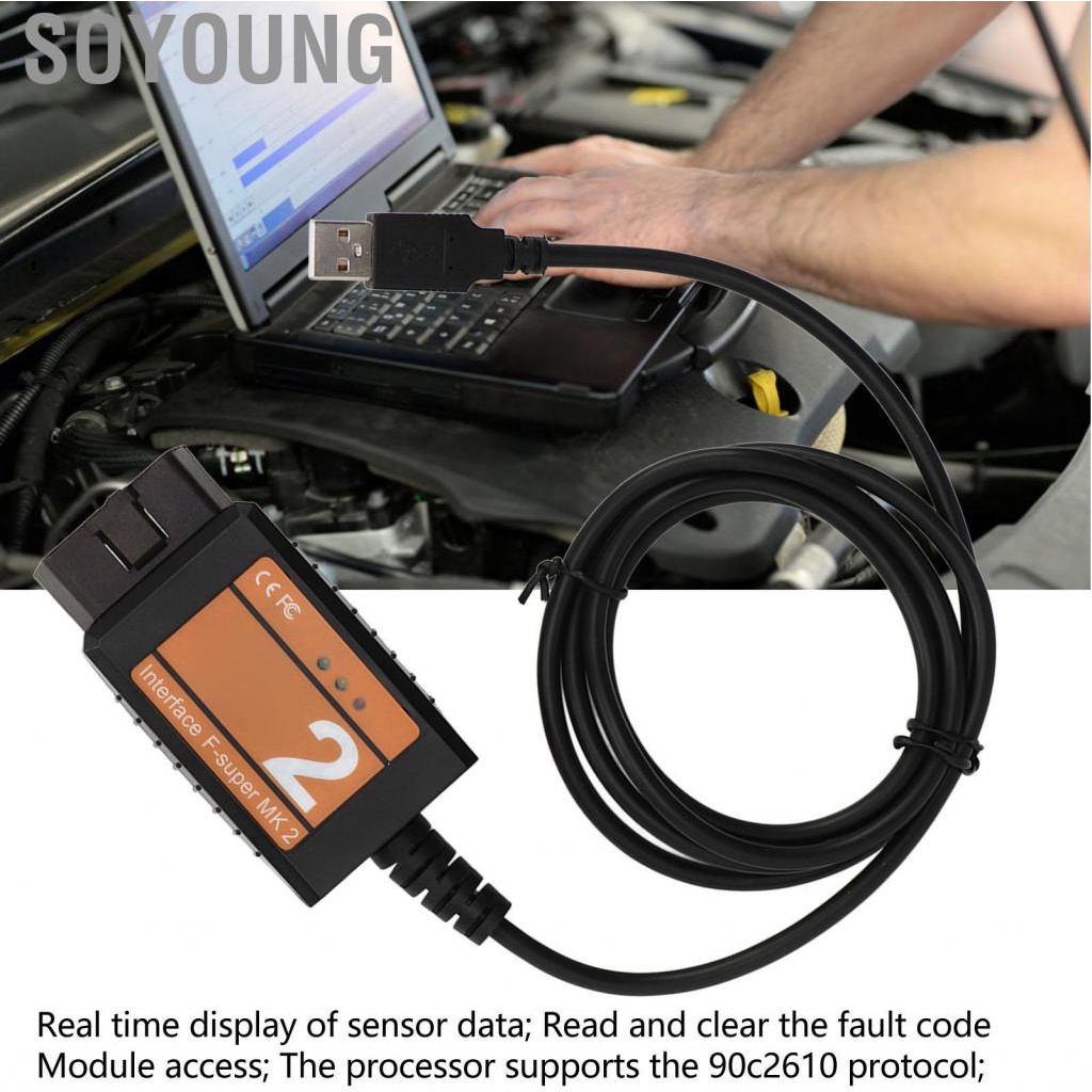 Soyoung Automobile ECU Diagnostic Tool Read Fault Code OBD2 Tools Easy ...