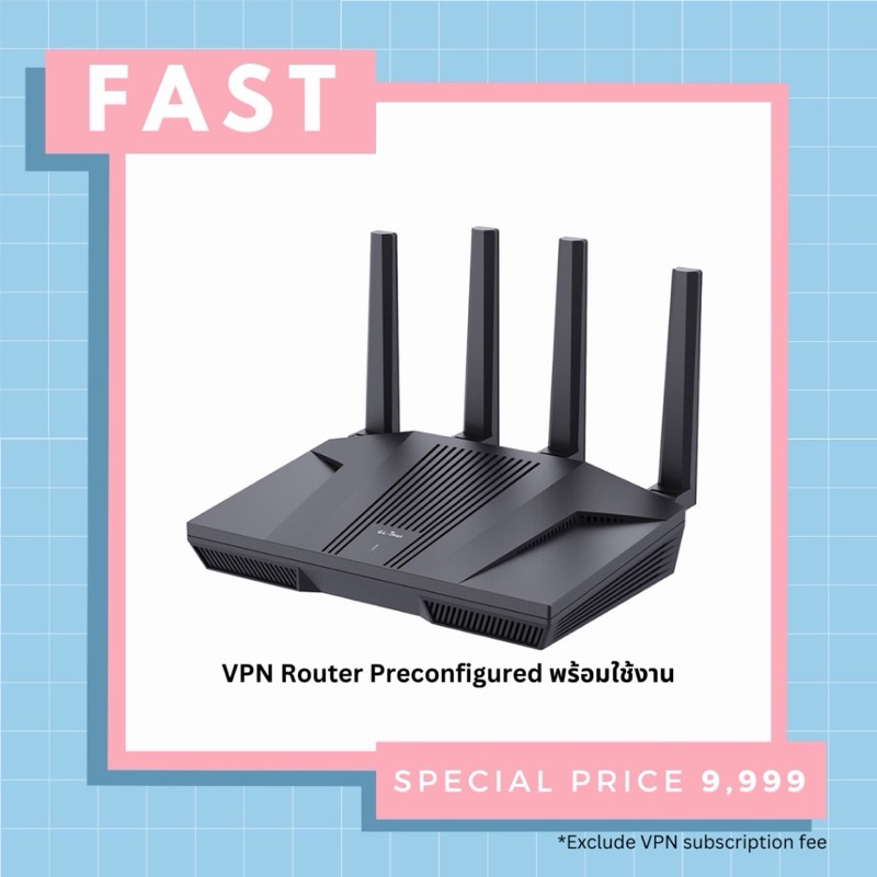 GL.iNet GL-MT6000 (Flint 2) เราเตอร์ WiFi 6 Gigabit VPN router | Shopee ...