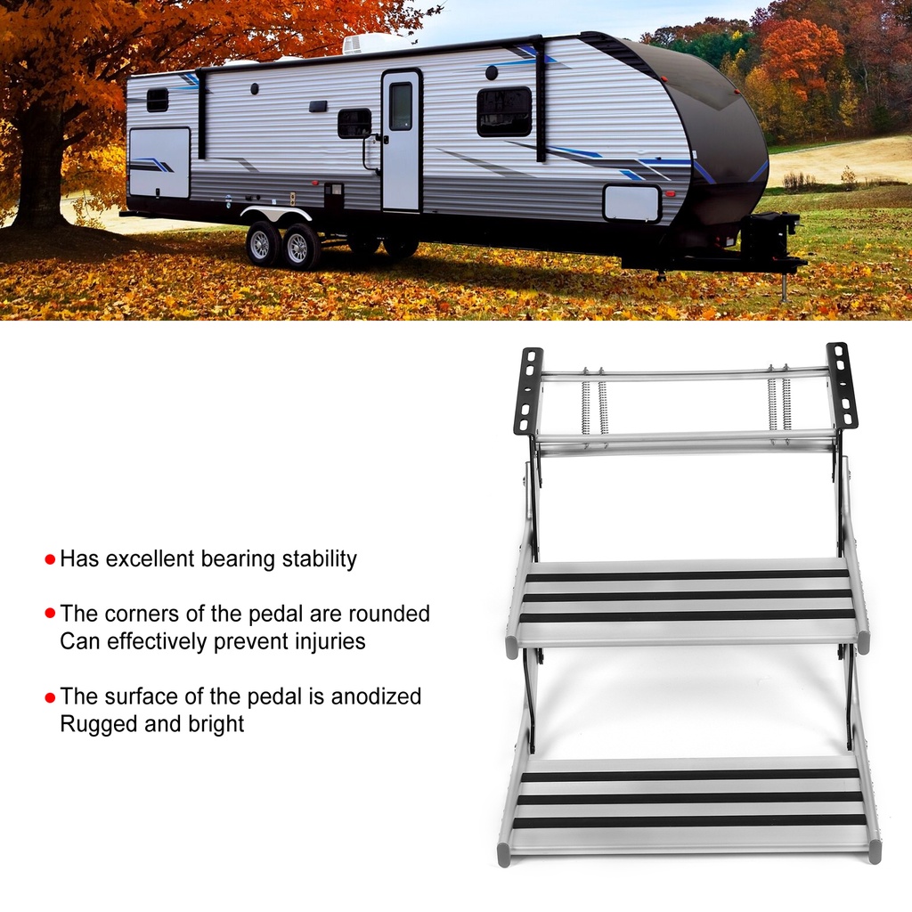 Motor 2H RV Double Steps Manual บันไดอลูมิเนียมพับได้พร้อมสกรูยึด ...