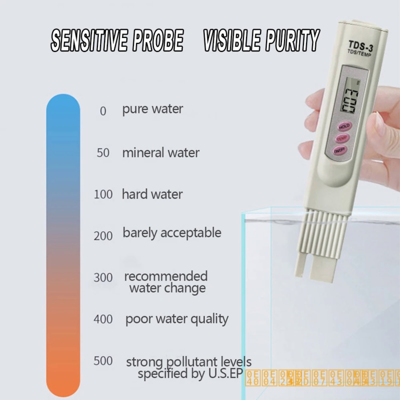 PPM Water TDS Meter Tester น้ำดื่มเครื่องวิเคราะห์คุณภาพ Monitor Filter ...