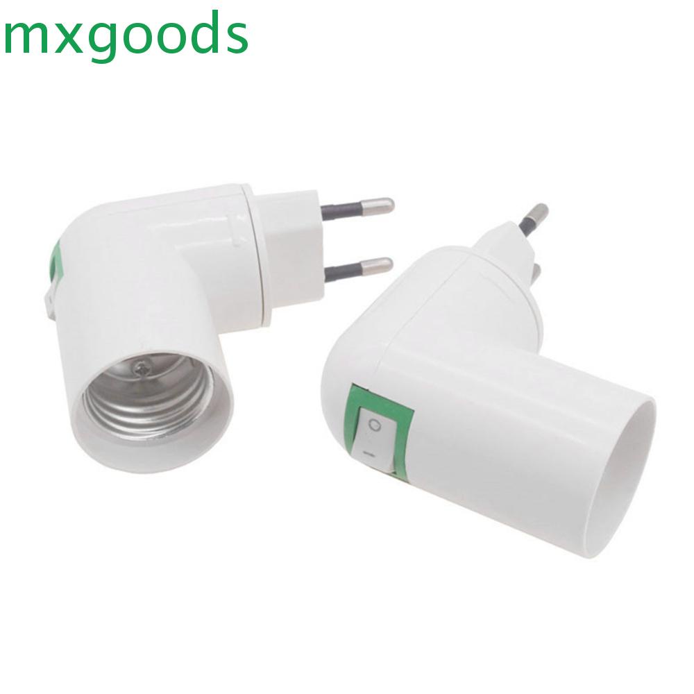 Mxgoods อะแดปเตอร์ซ็อกเก็ตสวิตช์ไฟ LED ปลั๊ก EU US E27 ควบคุมเปิด ปิด | Shopee Thailand