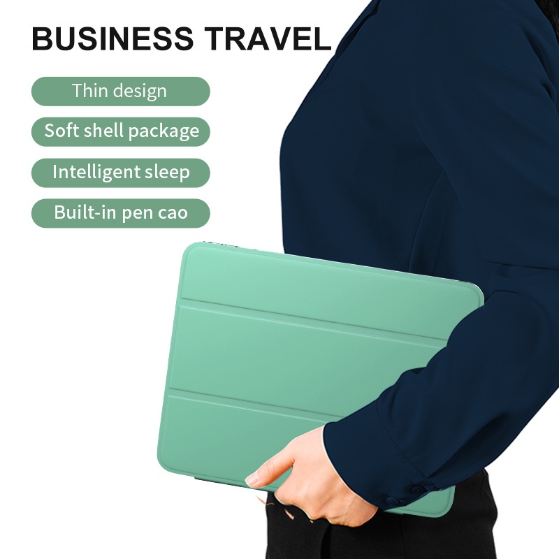 เคสแท็บเล็ตแบบใส ฝาพับ พร้อมช่องใส่ปากกา สําหรับ ipad 36.3 ซม. 11 air5 | Shopee Thailand