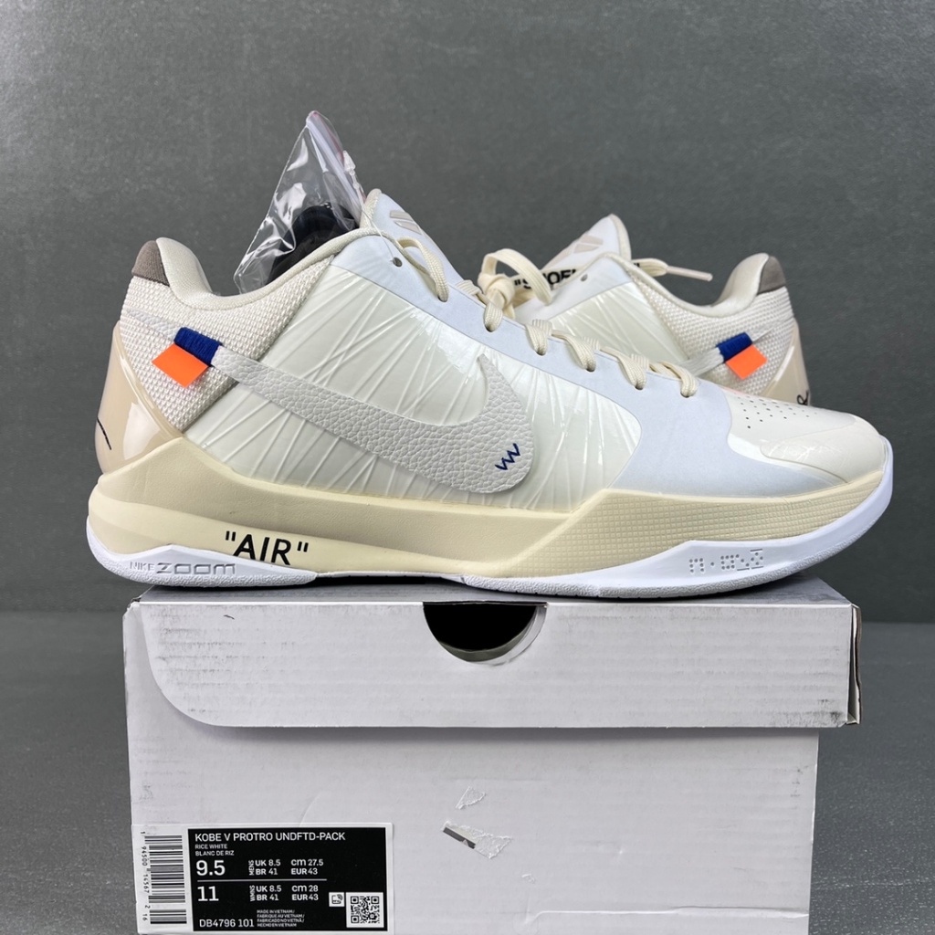 Off White x Nike Zoom Kobe 5 รองเท้าบาสเก็ตบอลมืออาชีพรองเท้าผ้าใบลำลอง ...