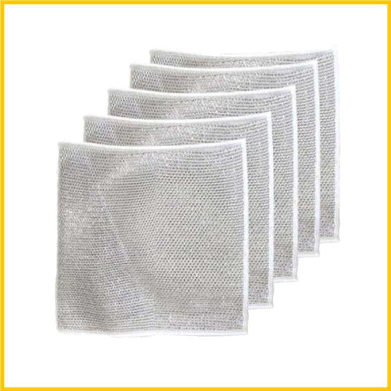 Runun ชุดผ้าเช็ดจาน ลวด ทําความสะอาดห้องครัว ไม่ติด น้ํามัน จาน ...