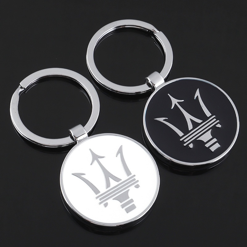 Maserati LOGO metal keychain Ghibli Grecale Levante Quattroporte MC20 ...