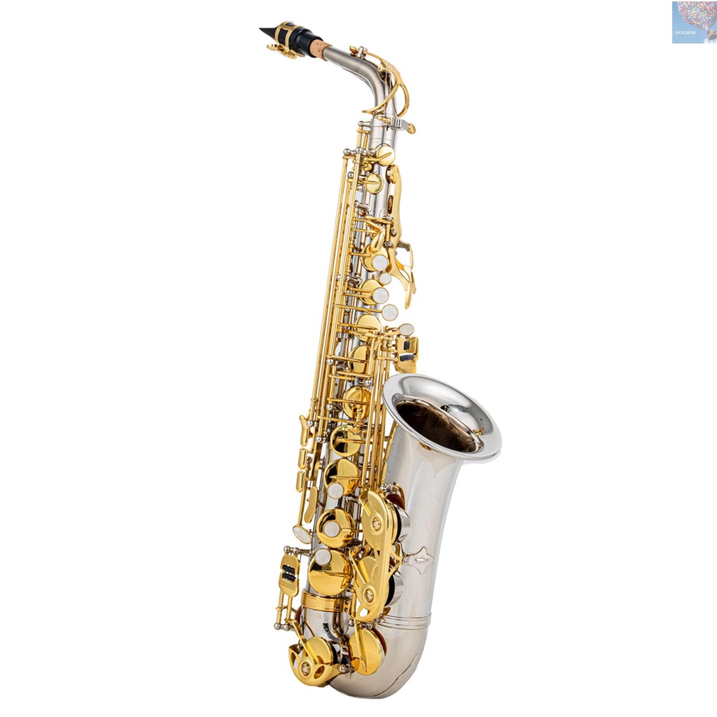 Doubth Eb Alto Saxophone Brass E Flat Sax 802 Key Type Woodwind ...