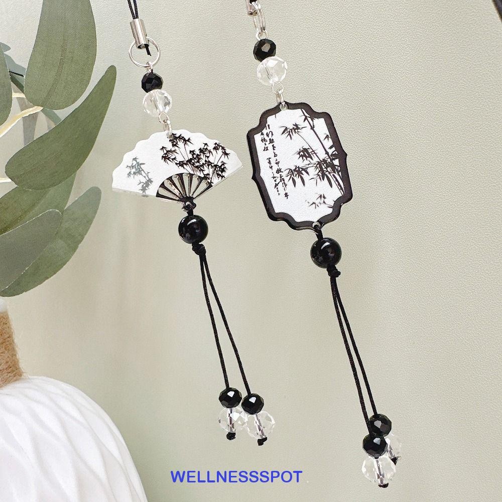 Wellnessspot จี้ผีเสื้อสไตล์จีน,อะคริลิคโทรศัพท์ Charm Retro ลูกปัดโทรศัพท์,DIY Handmade Trinket ...