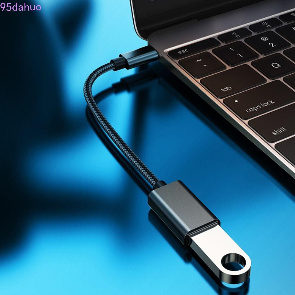 Dahuo อะแดปเตอร์ USB to Type C สําหรับแฟลชไดรฟ์สายเคเบิล Type C สีสันสดใส Sync Wire สายดิจิตอล ...