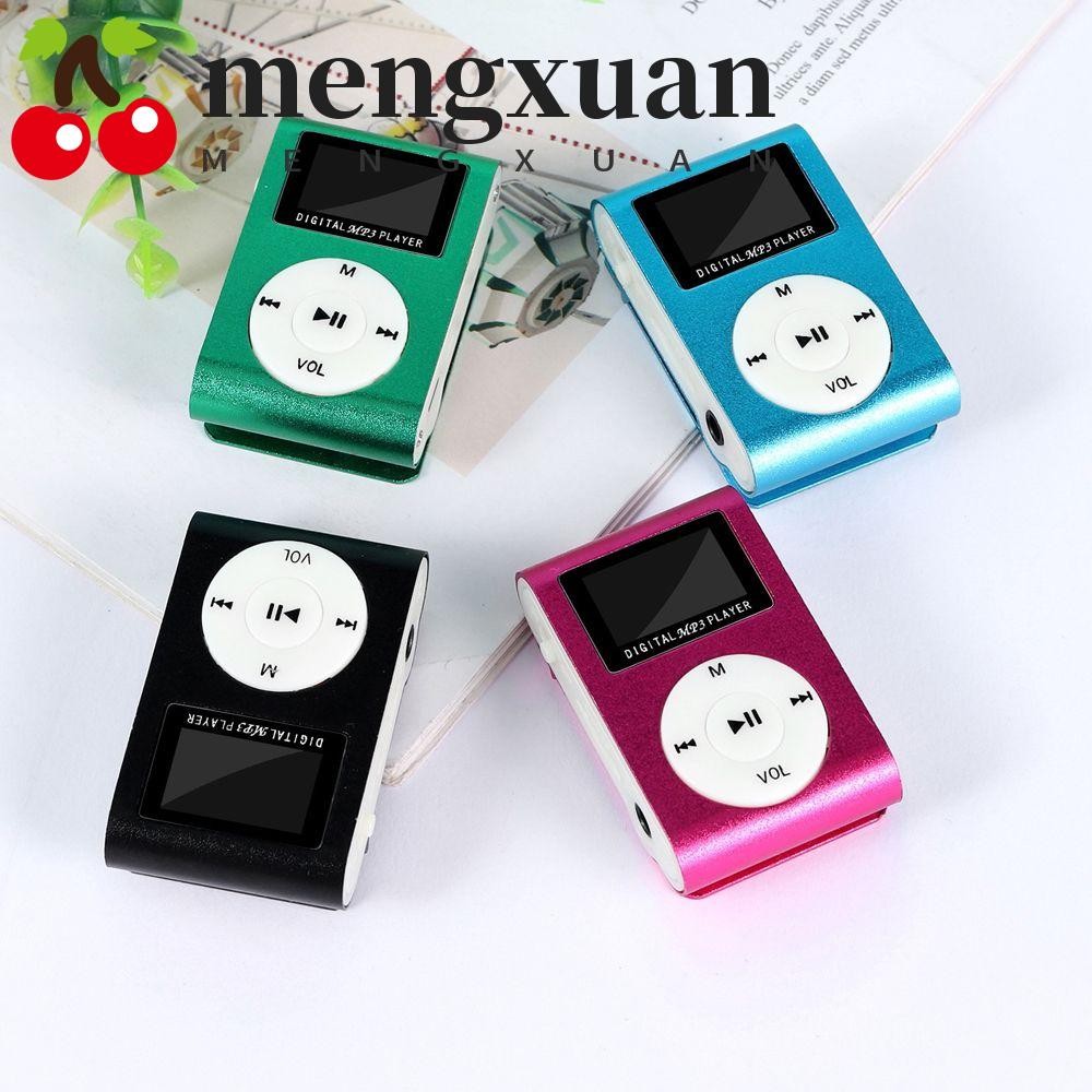 Mengxuan Mini MP3 Player แบบพกพาคลิปรองรับ 32GB TF Card หน้าจอ LCD ...