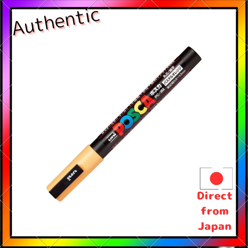 Mitsubishi Pencil Posca Natural Color Fine Point Pastel Orange Pc3Mp.4 ...