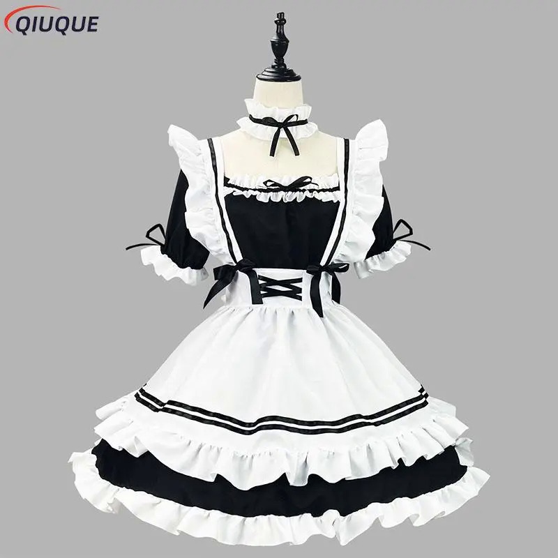 Japanese Maid Uniform Lovely Girl Student Lolita Dress Cosplay Costume ...
