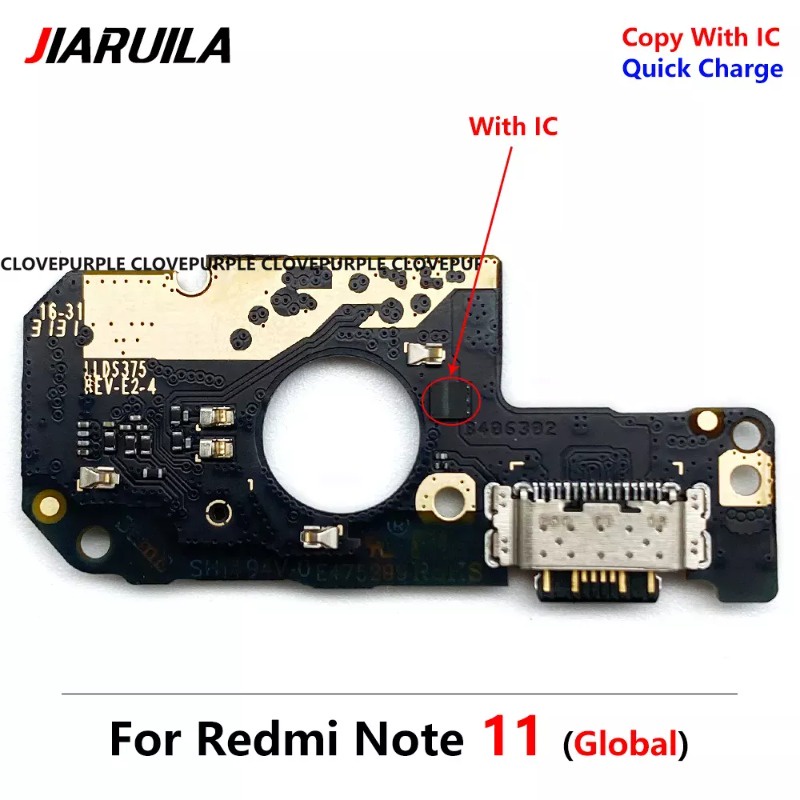 สายแพเชื่อมต่อพอร์ตชาร์จ USB พร้อมไมโครโฟน สําหรับ Xiaomi Redmi Note 11 ...