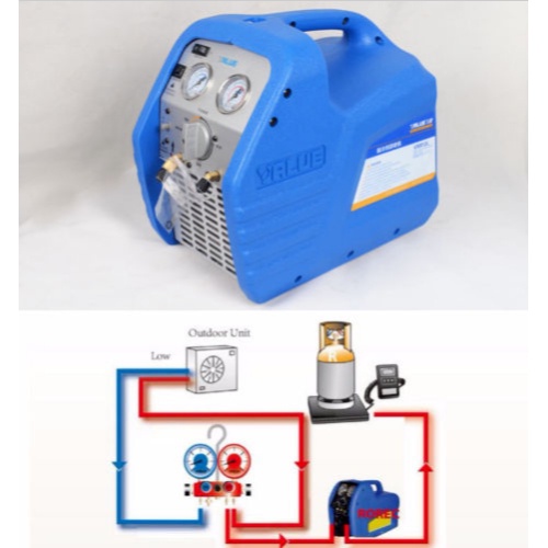Air Conditioning Refrigerant Recovery Unit Recycling Machine VRR12L ...