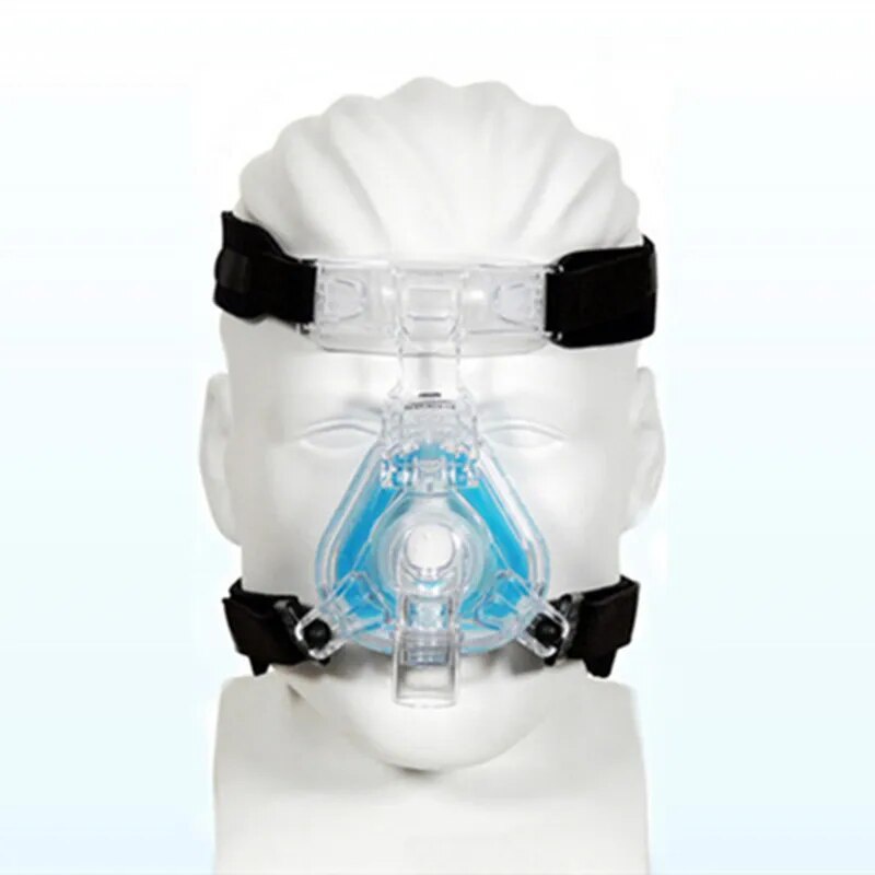 CPAP ComfortGel หน้ากากจมูกสีฟ้าพร้อมหมวกขนาดกลางและขนาดใหญ่ ใช้ได้กับ ...